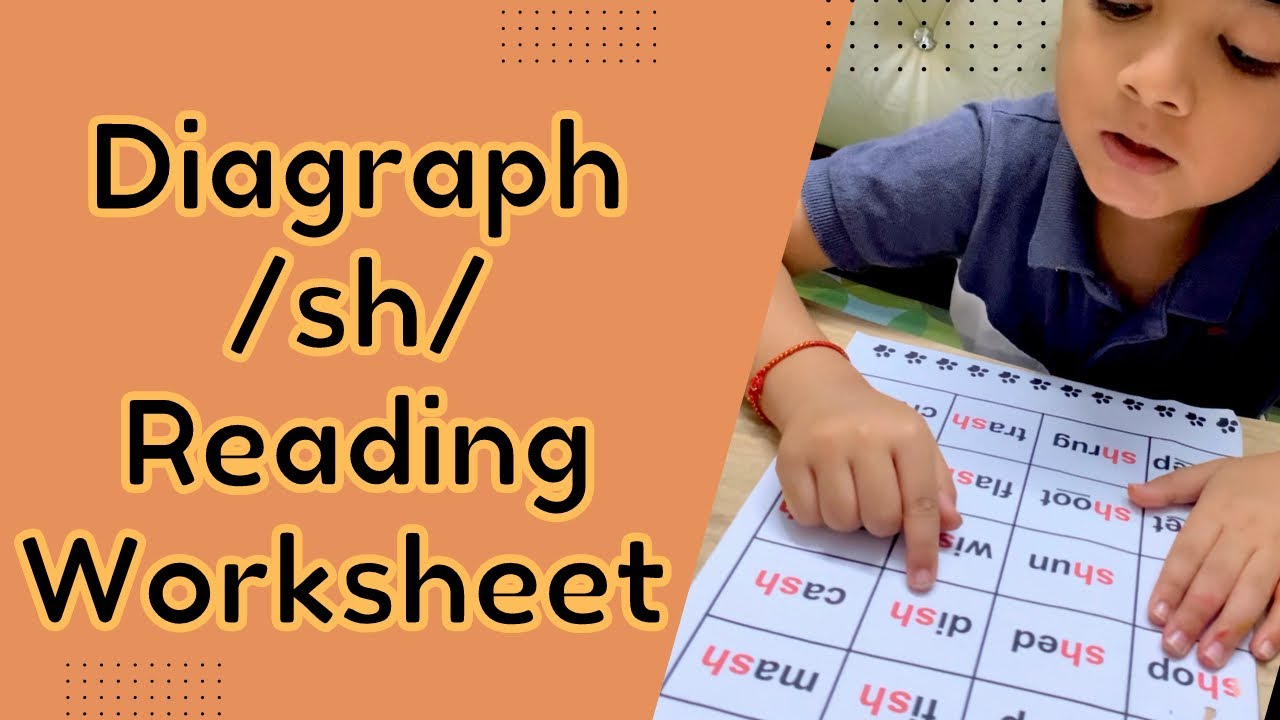 Diagraph /sh/ Reading worksheet| Phonics for Kids| Jolly Phonics| Learn ...