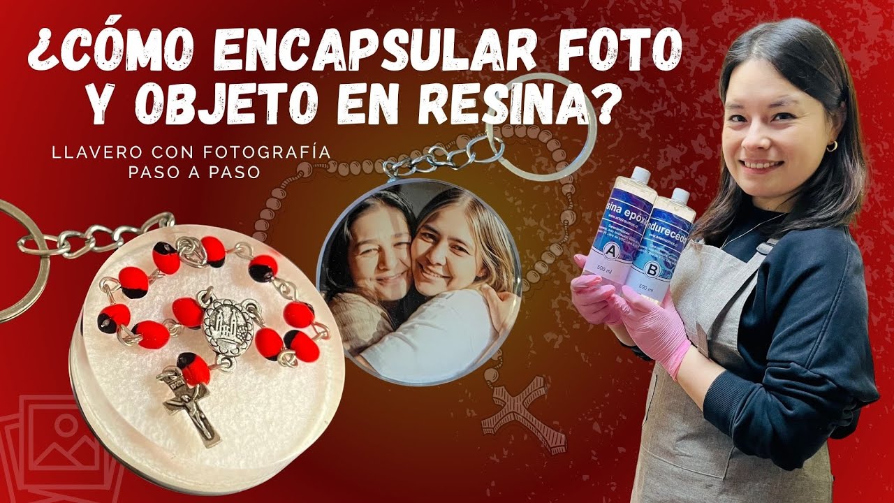 🌟 Encapsula RECUERDOS en RESINA: llavero con FOTO + DENARIO 💫 Tutorial fácil y bonito. - YouTube