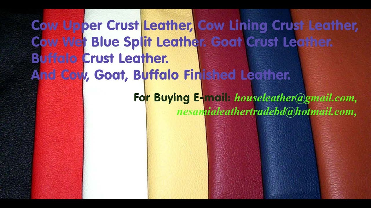 Goat Crust Leather (Nesa & Mia) - YouTube