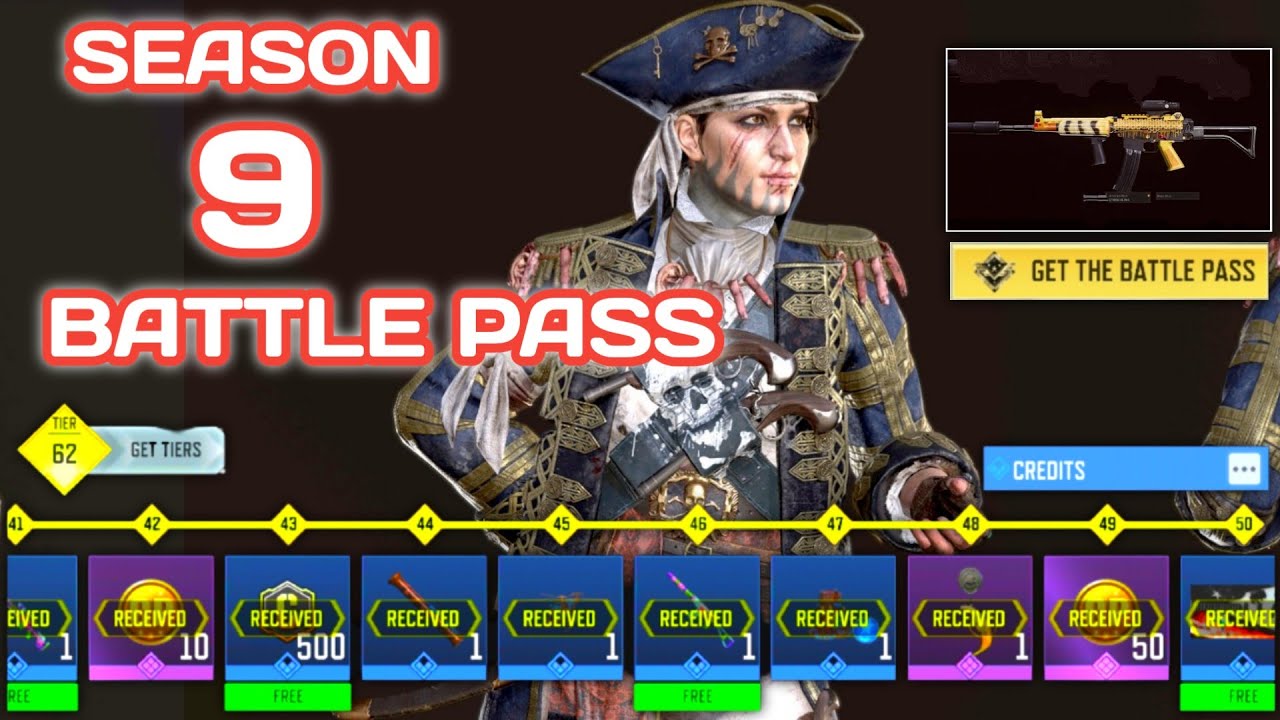 SEASON 9 CONFIRM BATTLE PASS CHARACTERS & WEAPONS CODM 2022 | SEASON 9 ...
