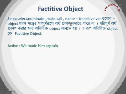 Lesson 35 English Grammar Voice change of Cognate Object - YouTube