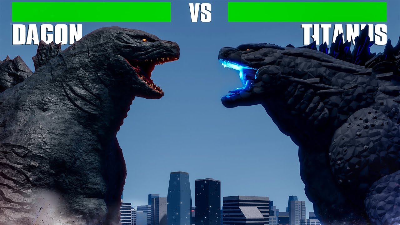New Dagon Vs Titanus Godzilla With Healthbars - (Roblox) 🔷 - YouTube