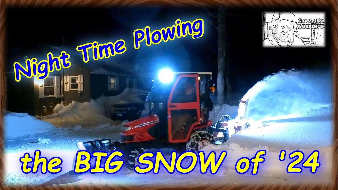 Night Time Plowing the BIG SNOW of '24 - YouTube