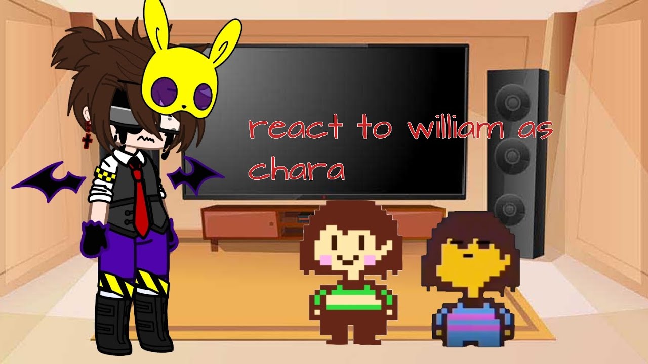 Afton family reacts to william as Chara || #part2 || #fnaf x #undertale ...