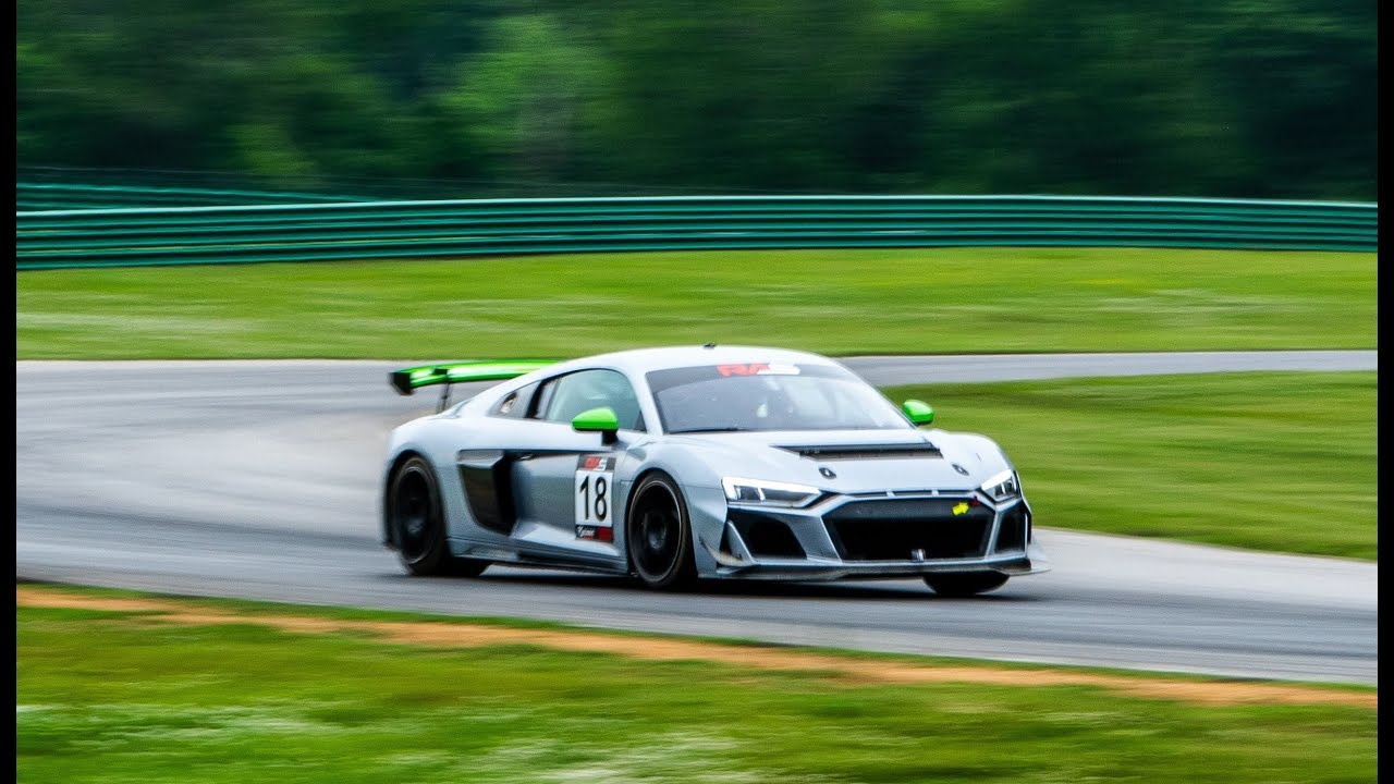 R8 GT4 @ VIR Grand Course w/ GPS - YouTube