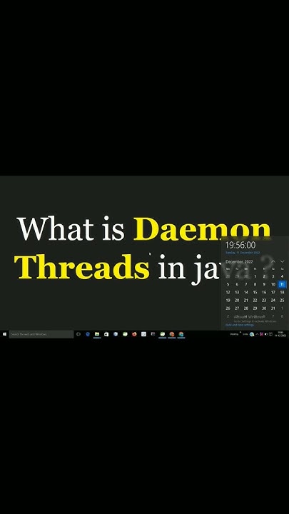 What is Daemon Threads in Java? - YouTube
