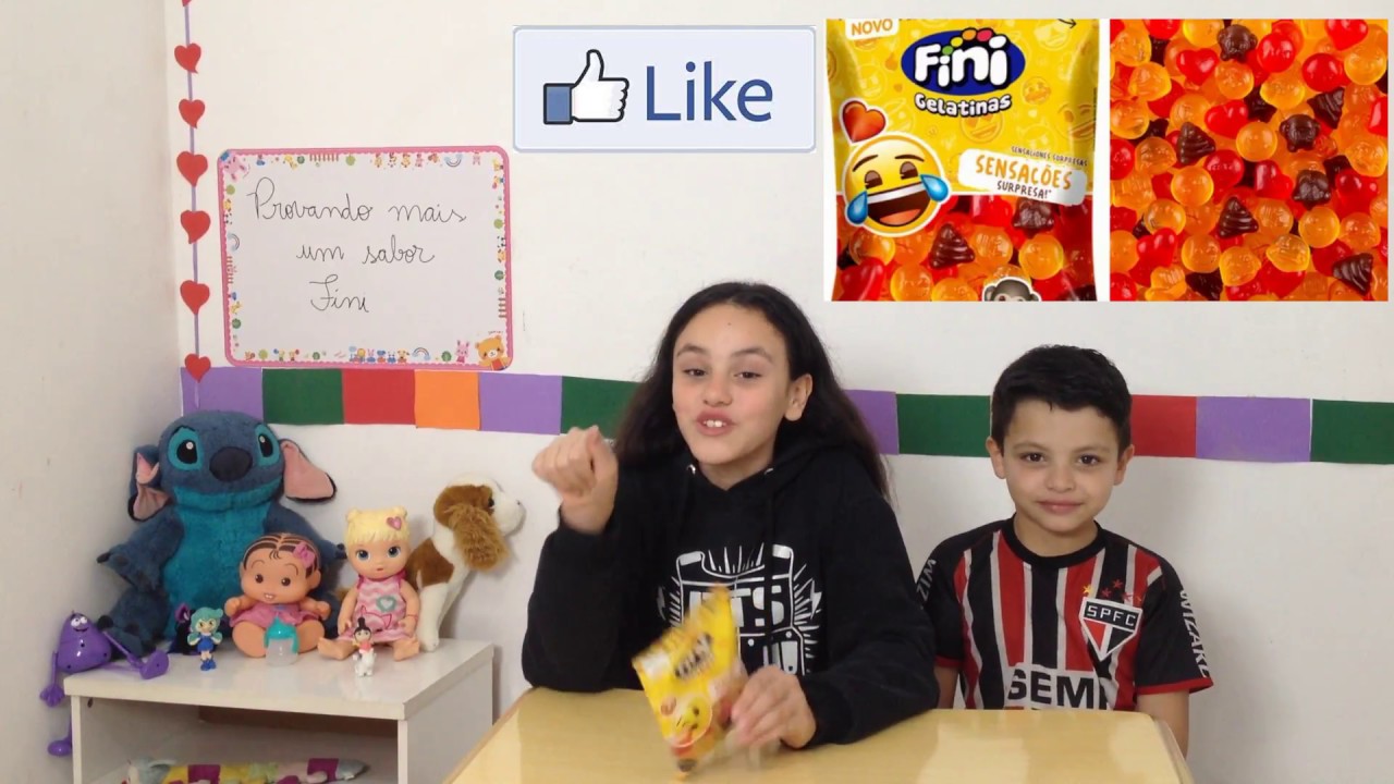 Provando Bala Fini Emoji Sensações Surpresa - YouTube