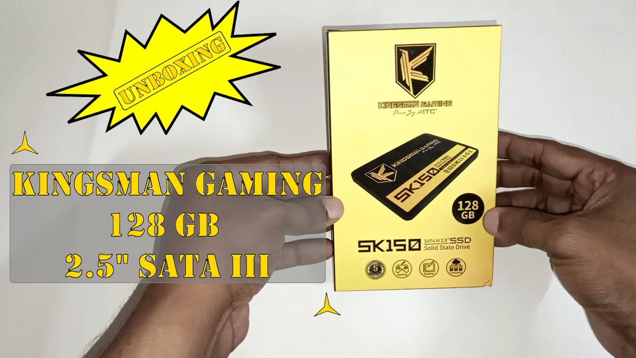 Kingsman Gaming 128GB SATA SSD Unboxing | AY Garage - YouTube