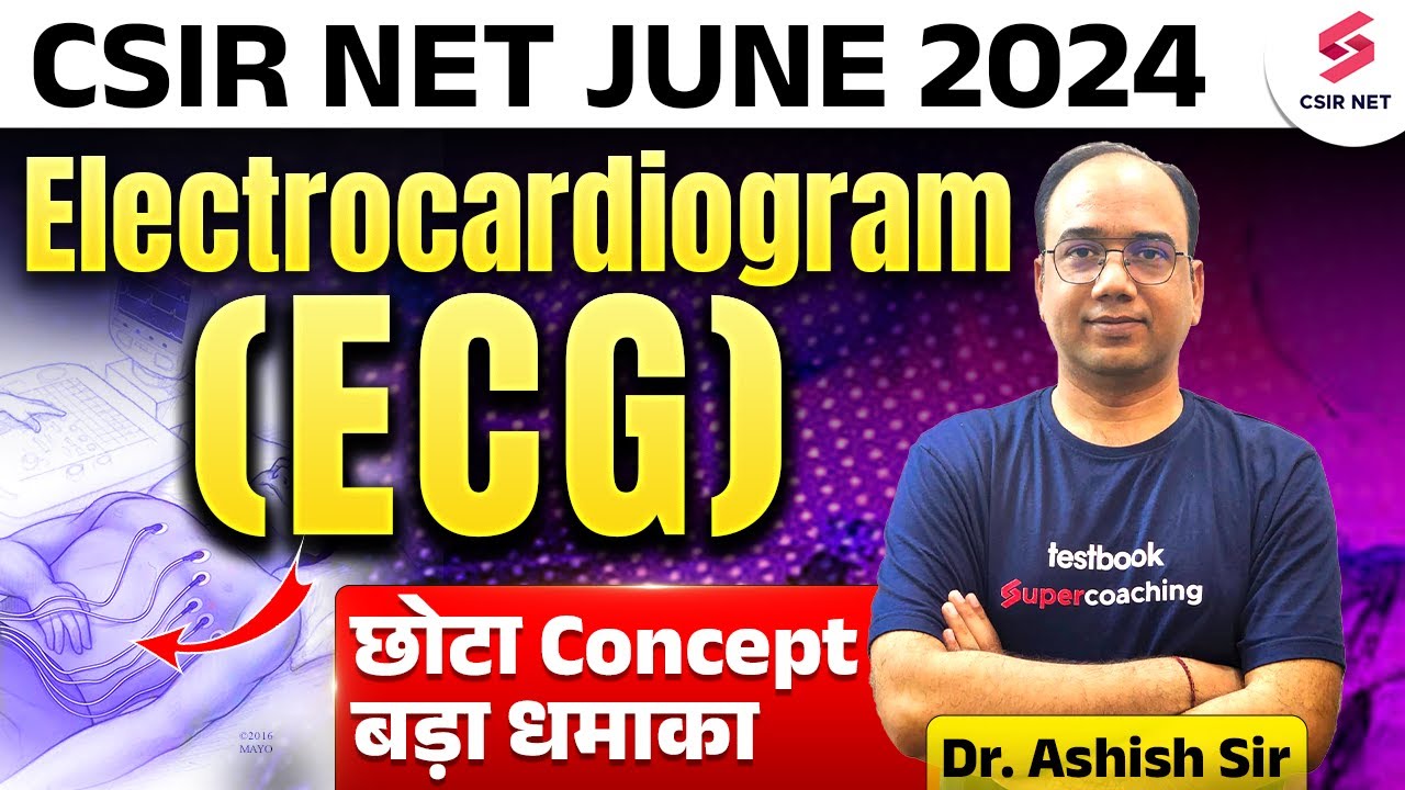 CSIR NET 2024 Life Sciences | Electrocardiogram CSIR NET | ECG Concept ...