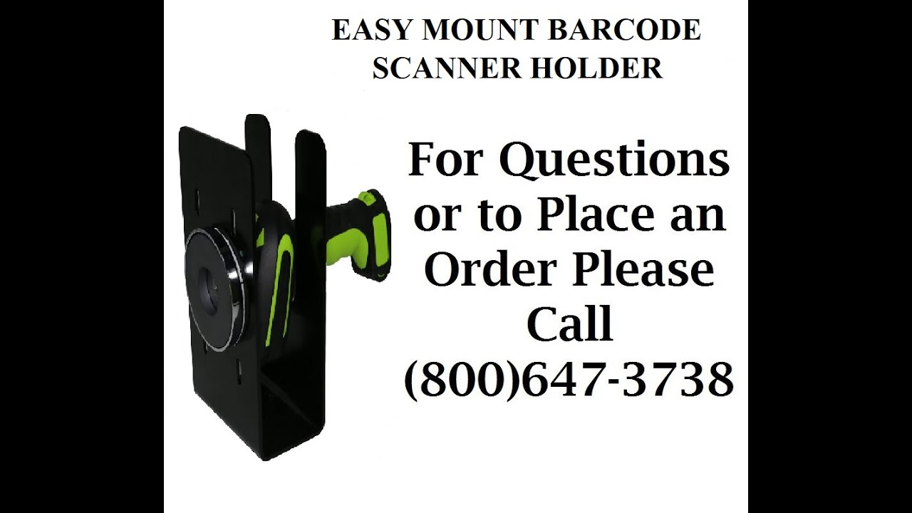 Easy Mount Barcode Scanner Holder - YouTube