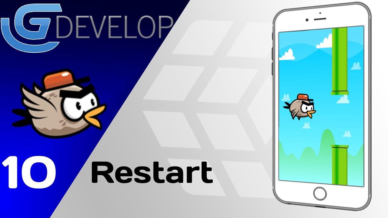 Flappy Bird na GDevelop 5 - Restart #10 - YouTube