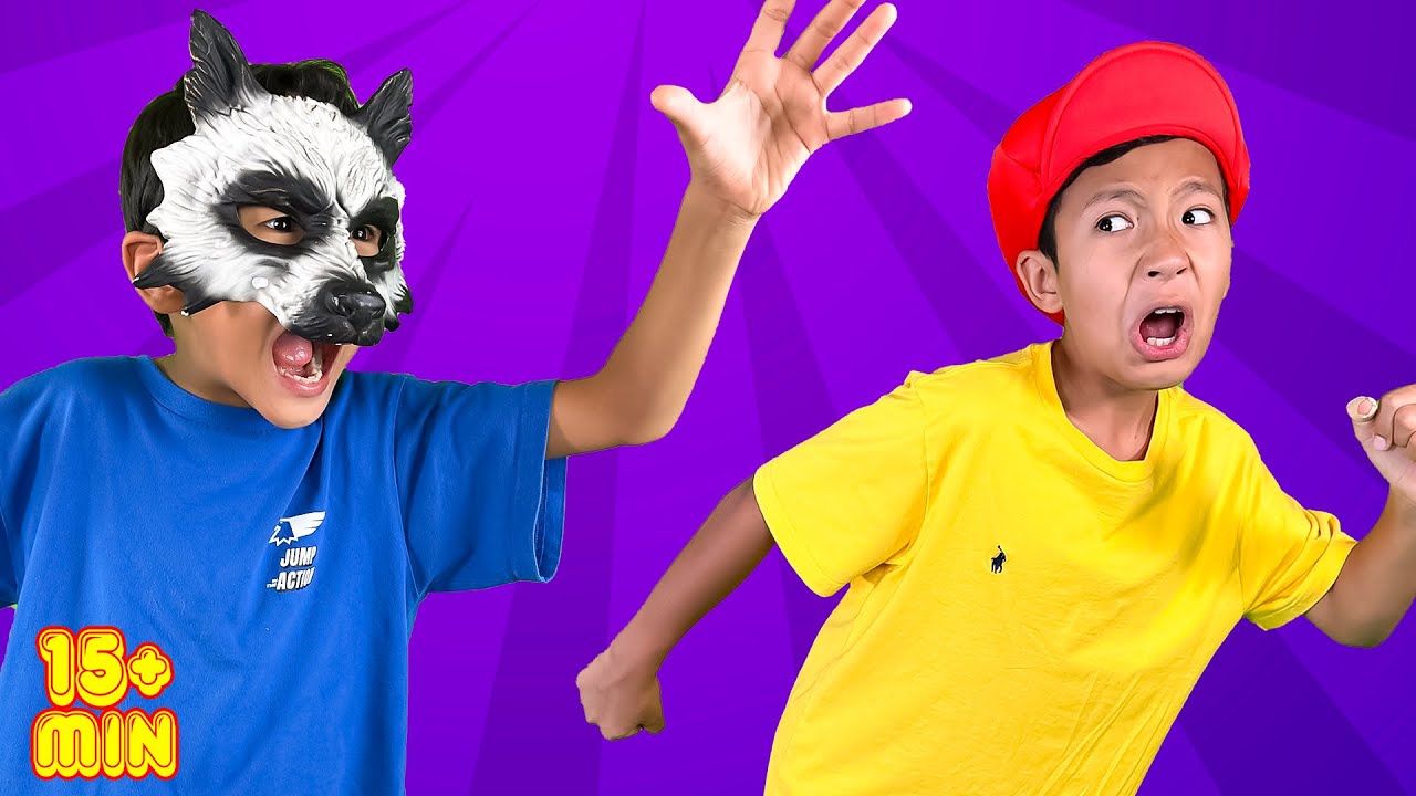 Big Grey Wolf Go Away + More Kids Songs and Nursery Rhymes - YouTube