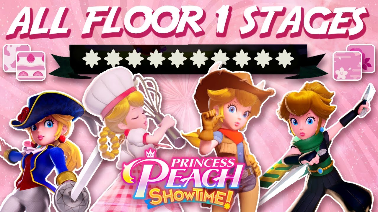 I Completed ALL Stages and Transformations on Floor 1 in Princess Peach ...