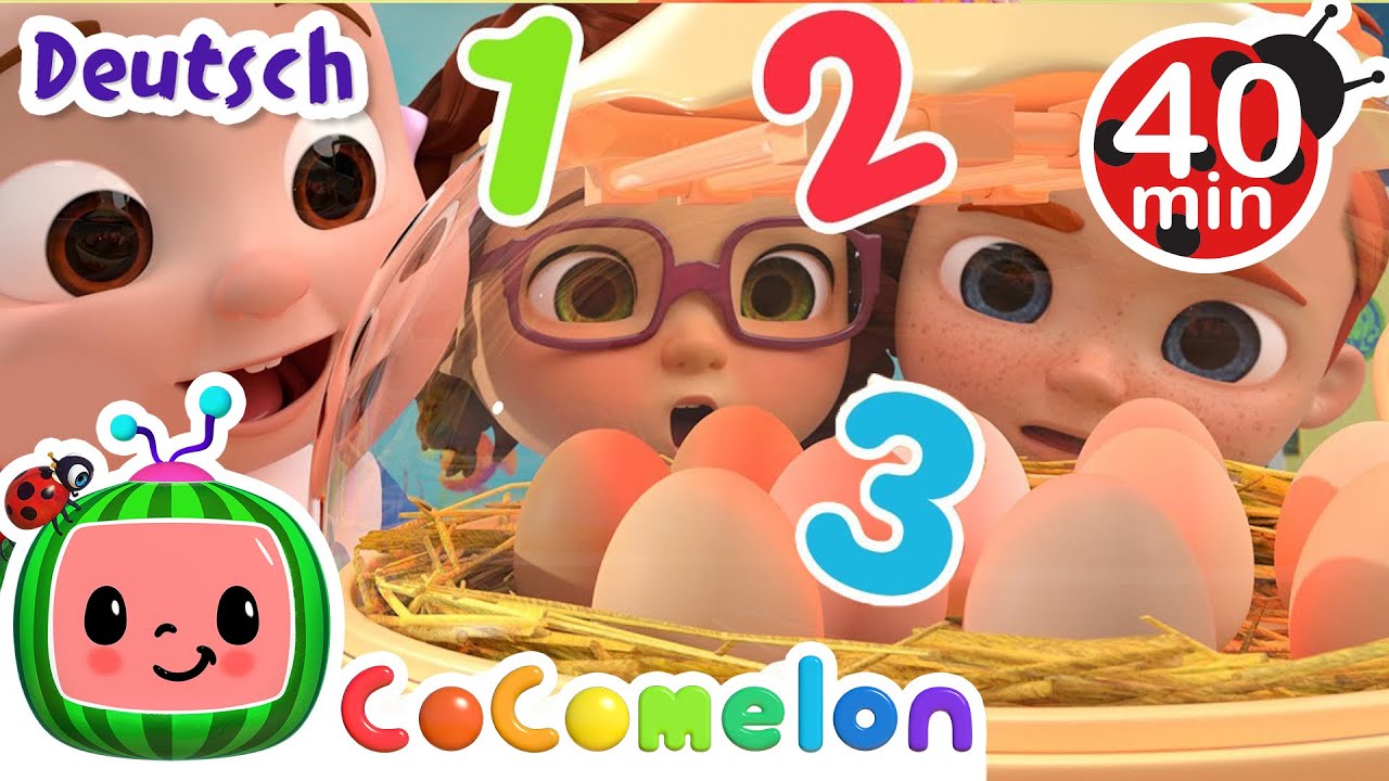 Das Zahlenlied mit Küken | CoComelon Deutsch | Cartoons und ...