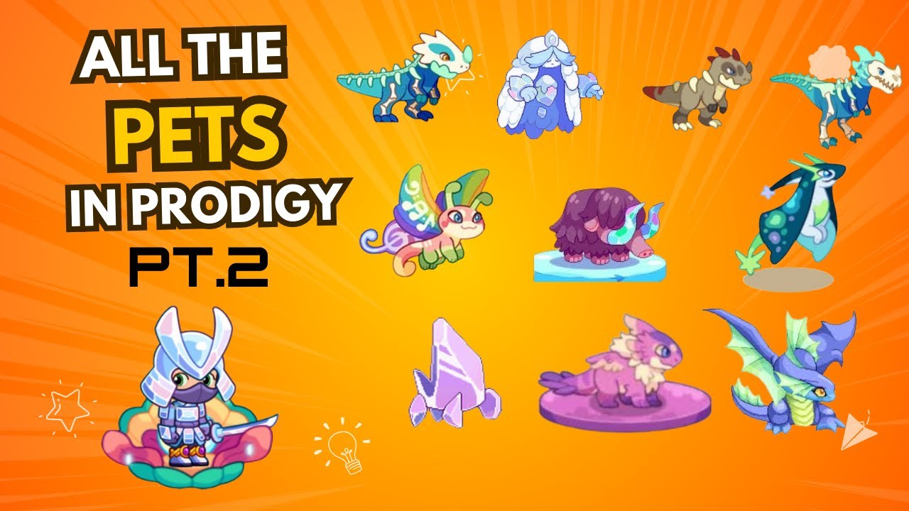 All 224 Pets In Prodigy! Pt.2 - YouTube