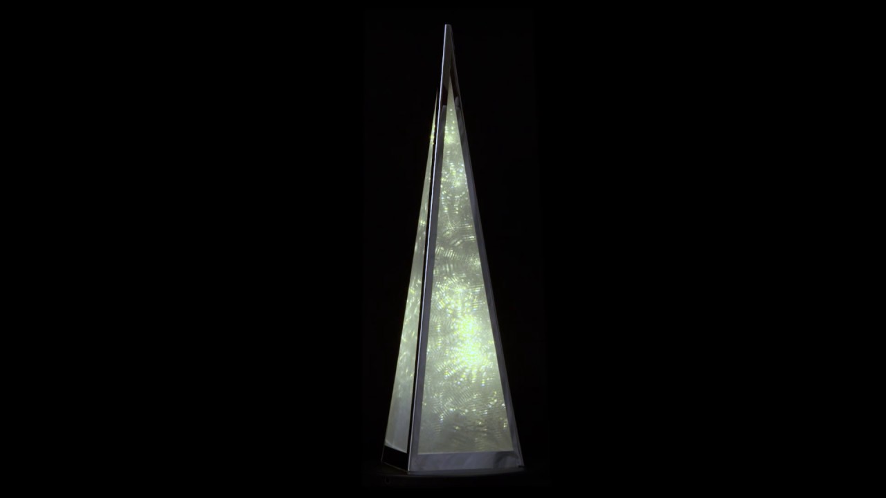 Ice Starburst Pyramid - 45cm Silver - YouTube