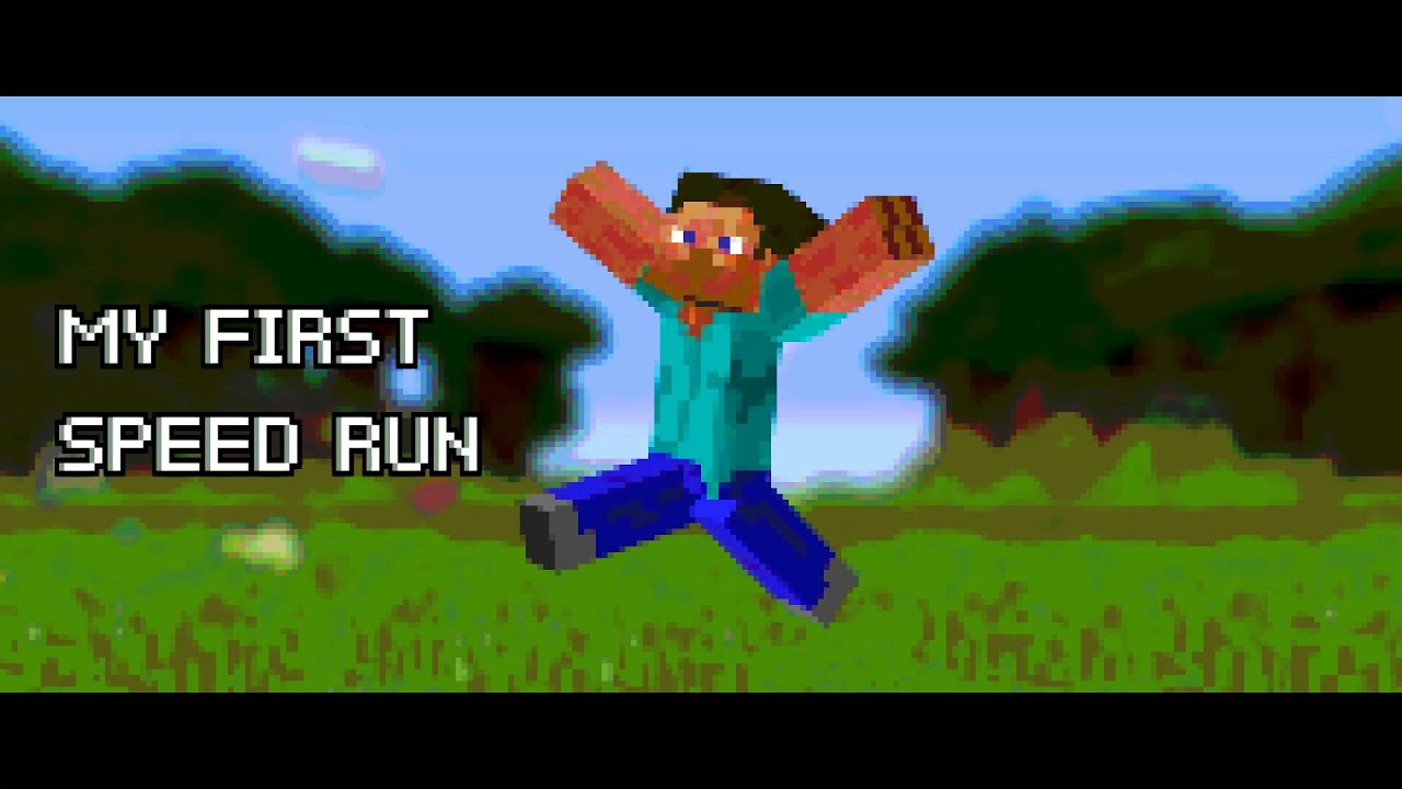 One Of My First Attempts At Speed Running Minecraft - YouTube