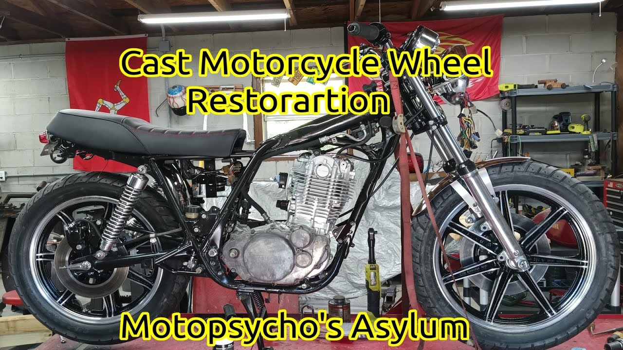 Cast Motorcycle Wheel Restoration Part 1 - YouTube