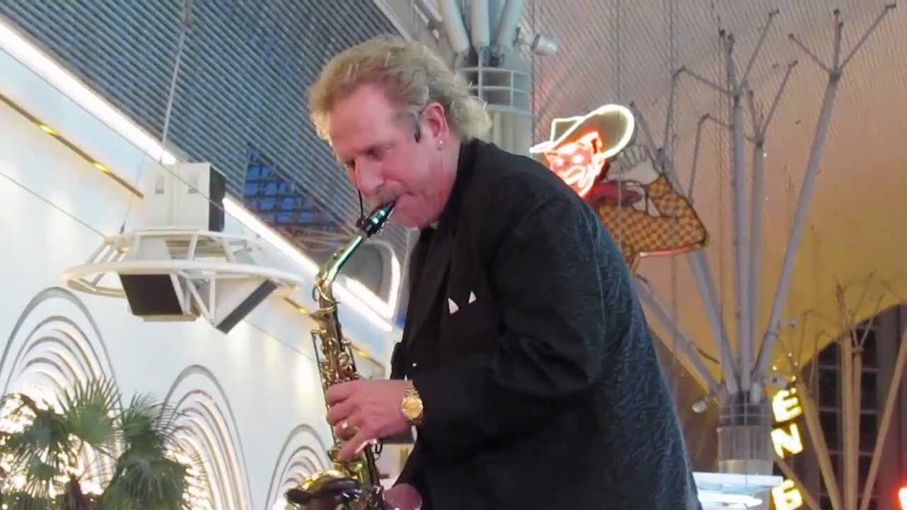 Carl "Safe Sax" Ferris performs - Summer Fun, on Fremont Street, Las ...