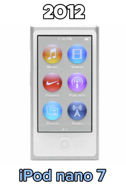 Evolution of iPod nano - YouTube