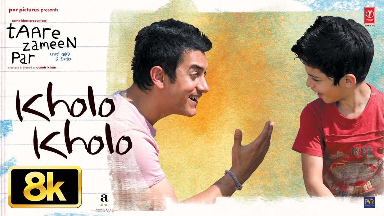 Kholo Kholo (Full Video Song) [8K] | Taare Zameen Par | Aamir Khan ...