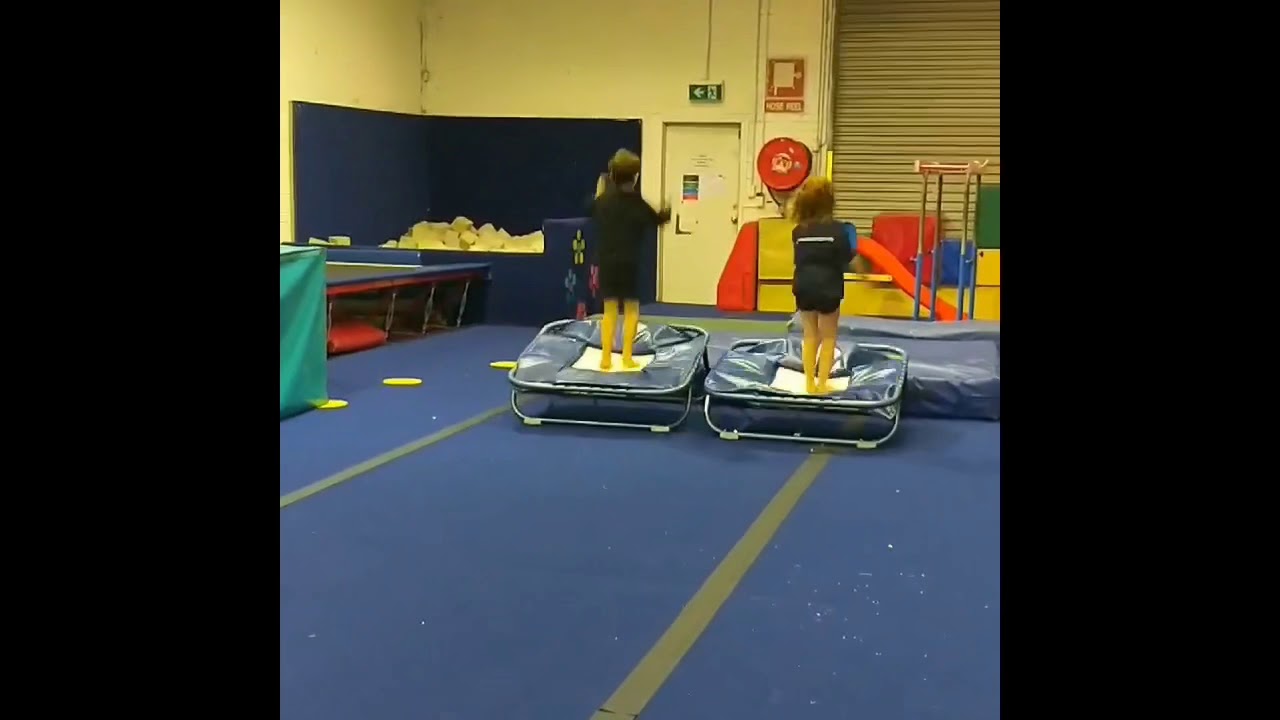 Our Novice Team Gym group working on their mini tramp skills! - YouTube