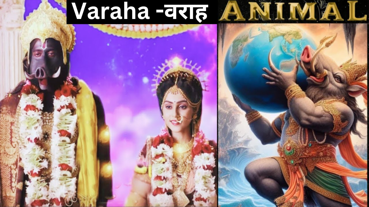 VDO 99 - Varaha (SUWWAR) Avatar - The Pig Hindu god of Sanatan Dharm ...