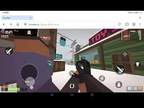 Playing Krunker - Shooting Game- - YouTube