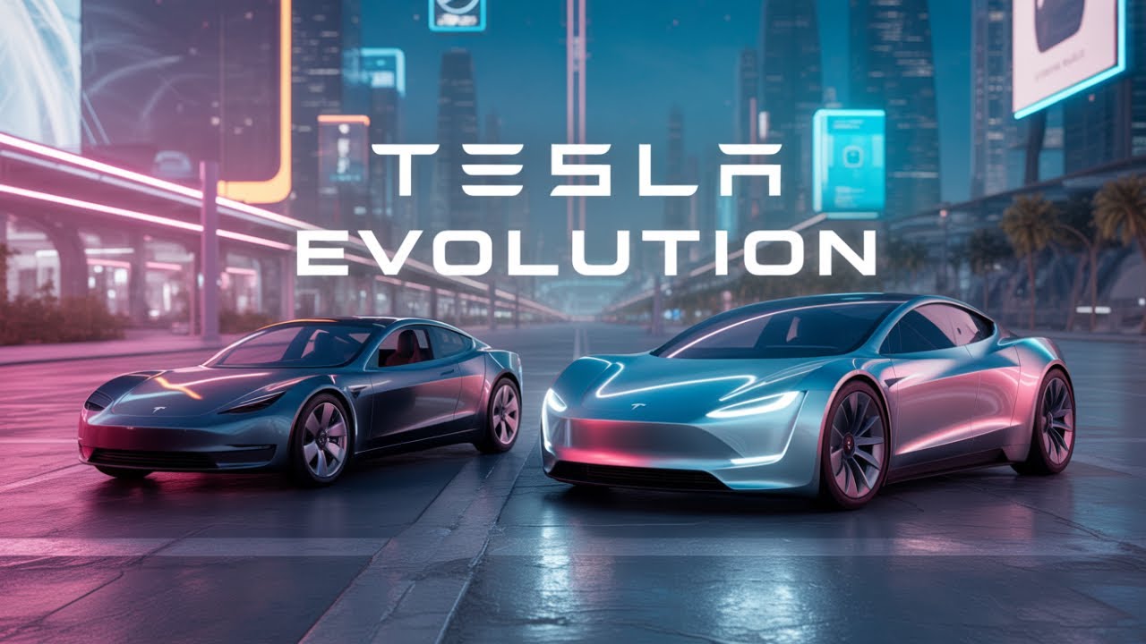 The Incredible Evolution of Tesla Cars (2008–2050) - YouTube