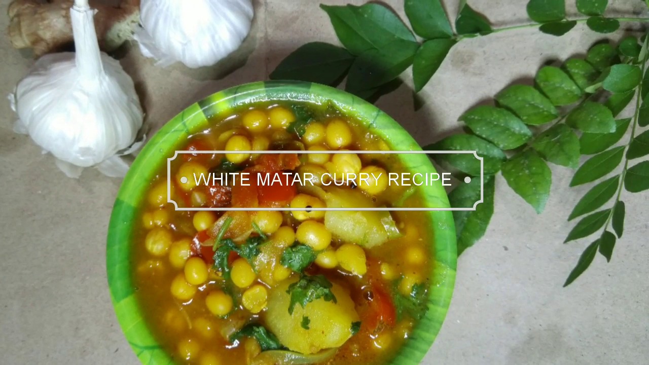 HOW TO MAKE WHITE MATAR CURRY RECIPE BY - SACHIN MOHANTY ... AMAZING ...
