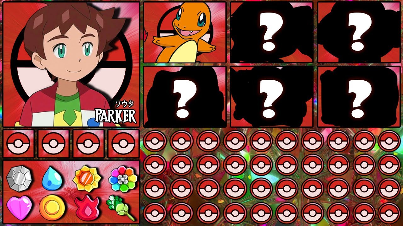 PARKER POKEMON TEAM (IF HE START HIS JOURNEY IN KANTO REGION) - YouTube