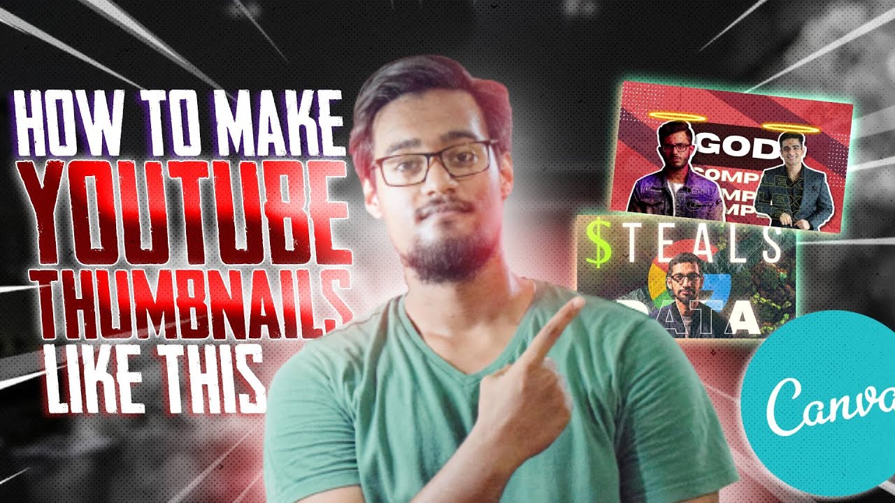 How to make thumbnails using Canva for FREE! | ft. Vedant Rusty ...