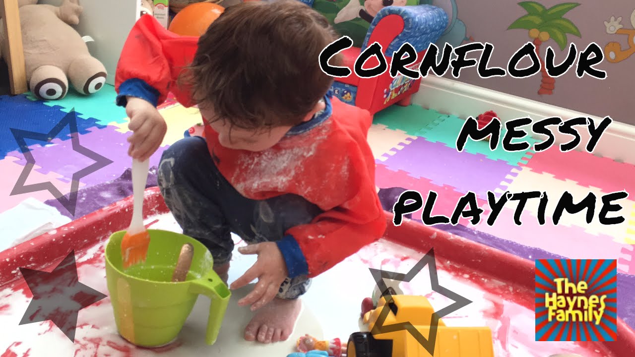 Cornflour MESSY PLAYTIME | Exploring TUFT SPOT Fun, Creative Video for ...