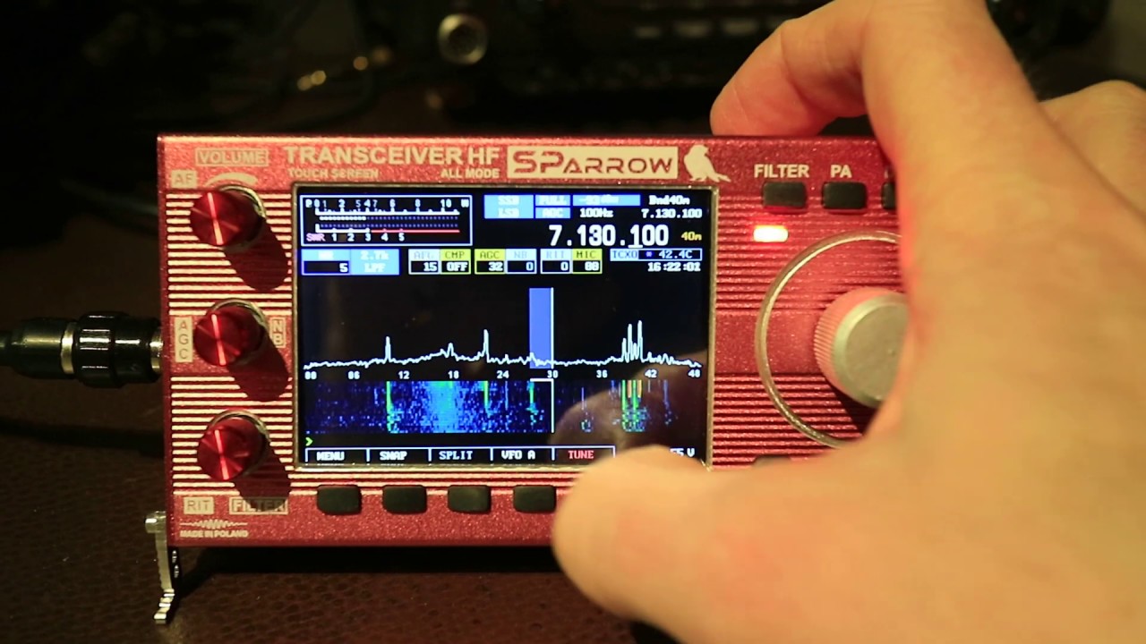 Short presentation of "Sparrow" UH-SDR transceiver, version made by SP3OSJ - YouTube