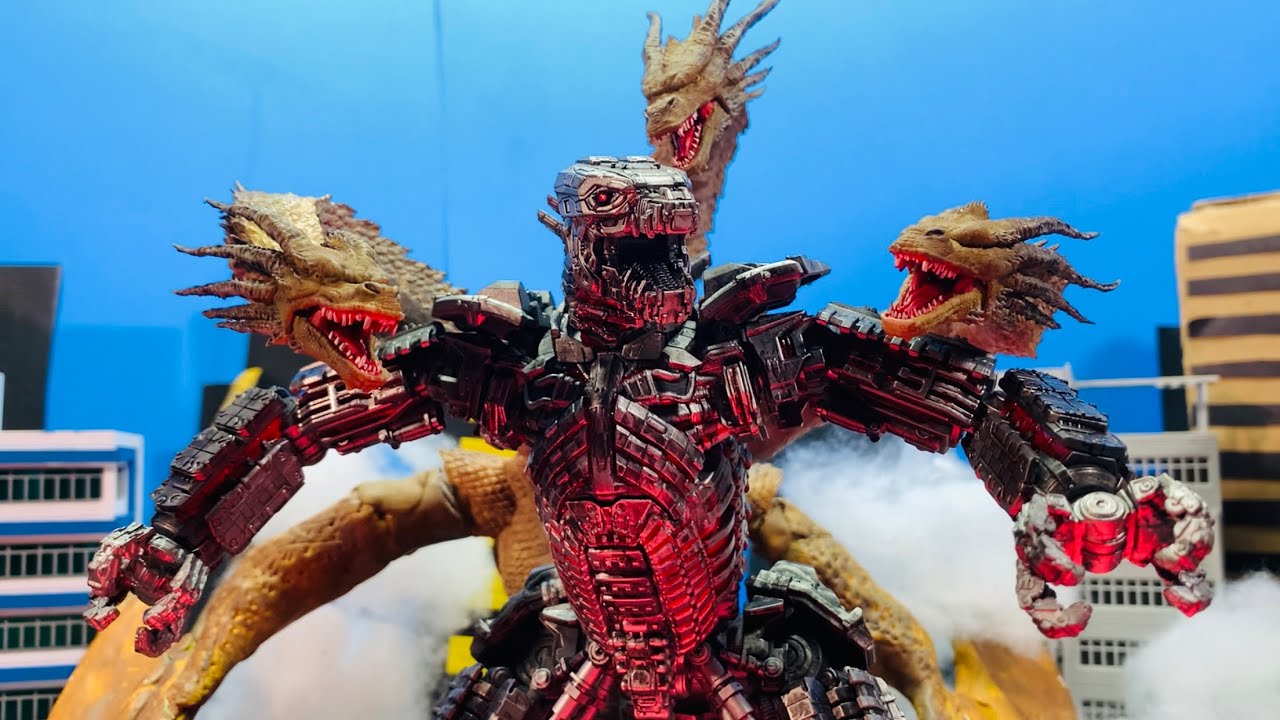 Mecha Godzilla vs King Ghidorah every fight sense epic battle Stop ...