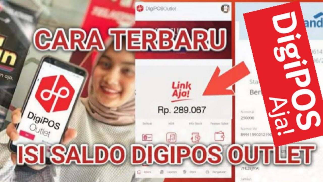 CARA TOP UP SALDO DIGIPOS AJA - YouTube