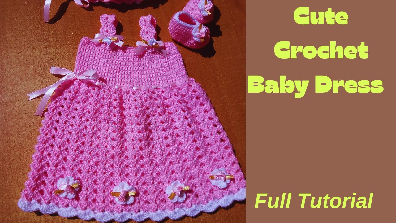 BEAUTIFUL ️ How to Crochet Baby Dress (0-6 Months) - YouTube