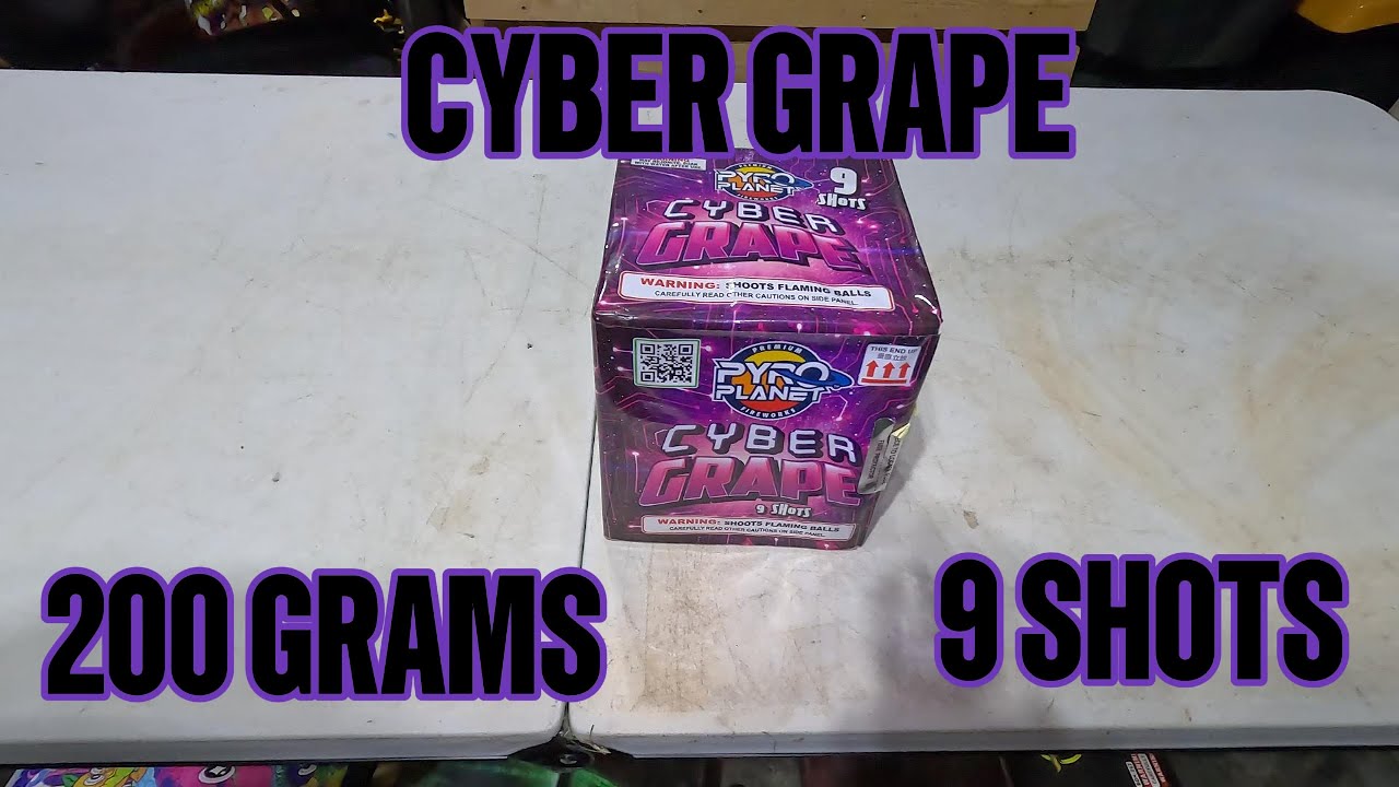 CYBER GRAPE 200 GRAM CAKE FROM PYRO PLANET #4thofjuly #fireworks #pyroaddicts #demo - YouTube