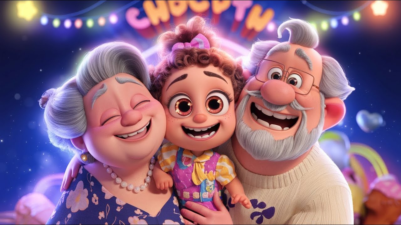 Grandma & Grandpa, We Love You ️| Fun & Heartwarming Kids Song | 3D ...
