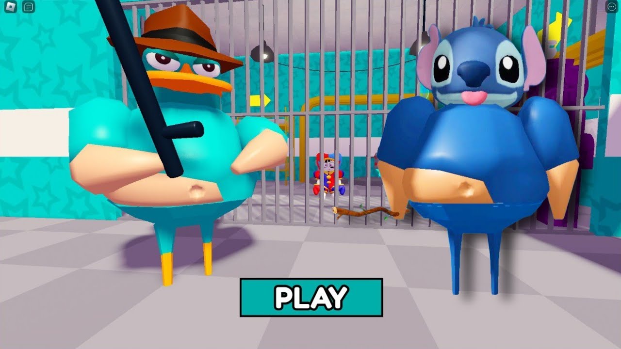 PERRY THE PLATYPUS PRISON RUN Obby New Update Roblox-All Bosses Battle ...