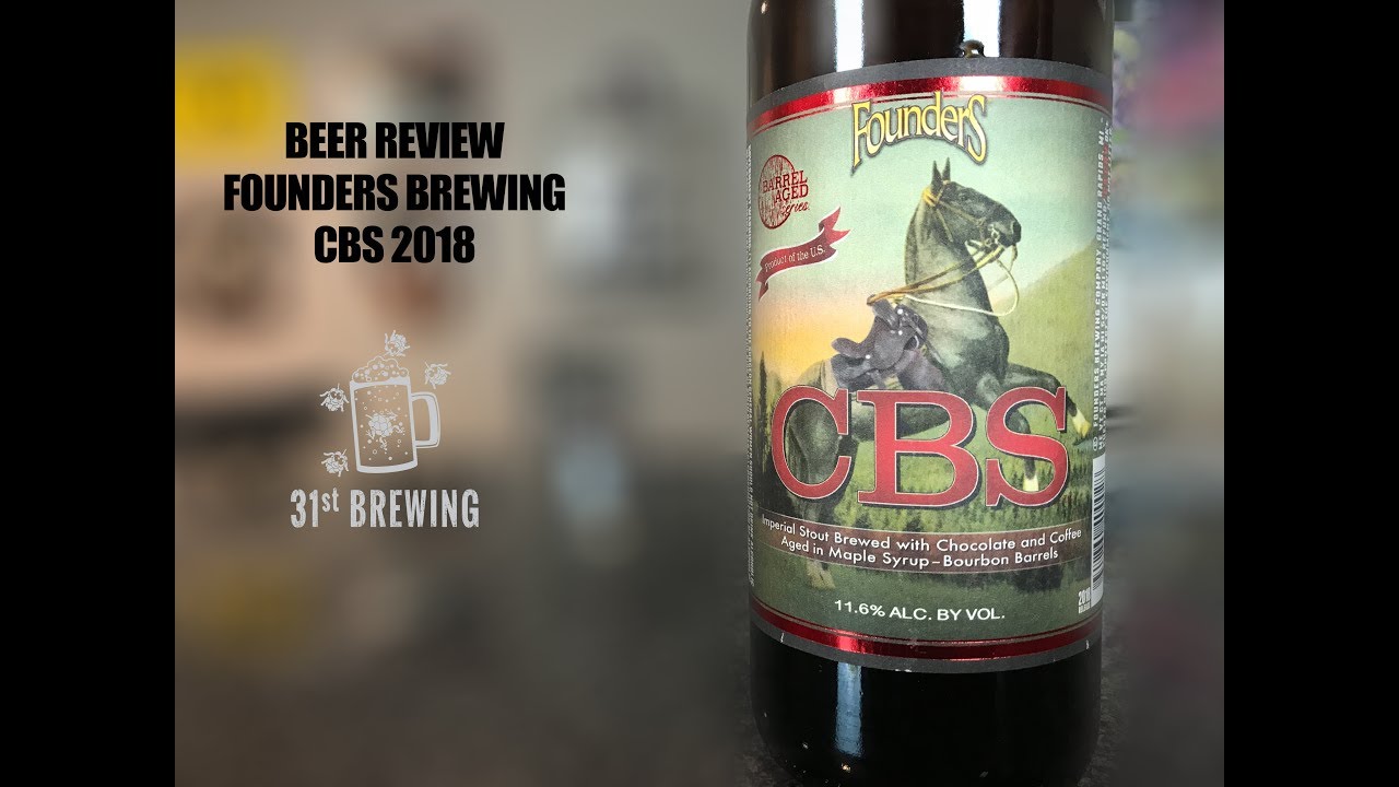 Founders Brewing CBS 2018 Beer Review - YouTube