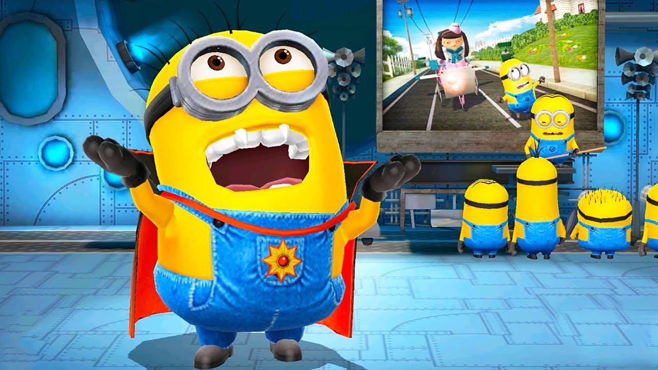 Despicable me minion rush Boss Battle ! Vampire Minion with Minion ...