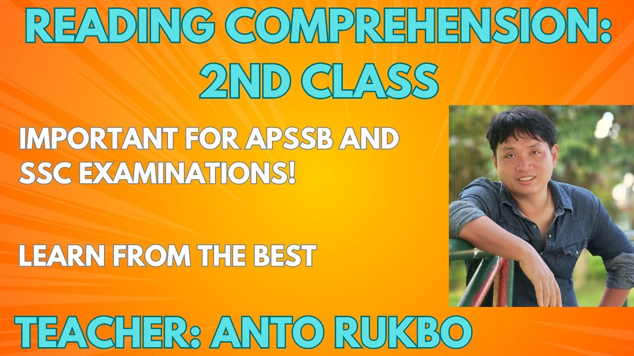 READING COMPREHENSION (2ND CLASS) — IMPORTANT FOR APSSB SSC CGL, CHSL ...