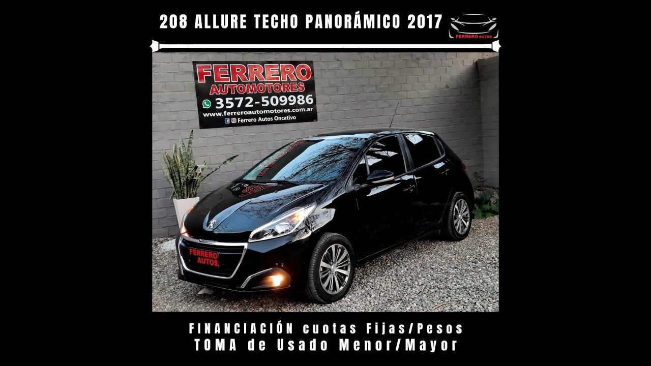 Se Vende: Peugeot 208 Allure con Techo Panorámico 2017 - FERRERO ...