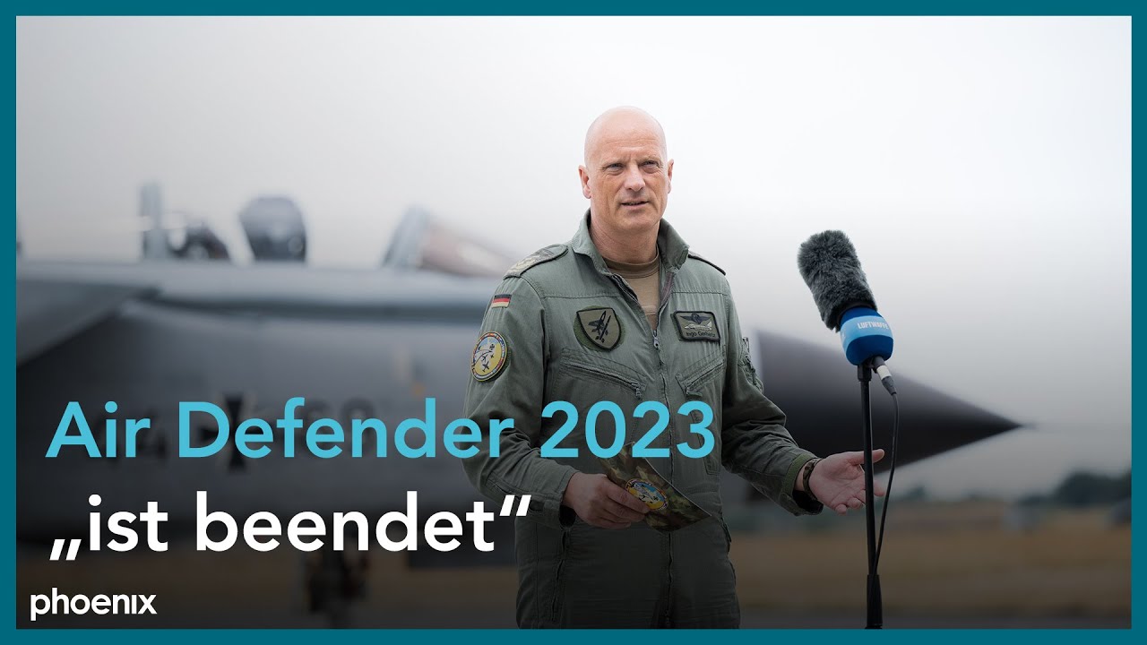 "Air Defender 2023": Abschluss des internalen Luftwaffen-Manöver - YouTube