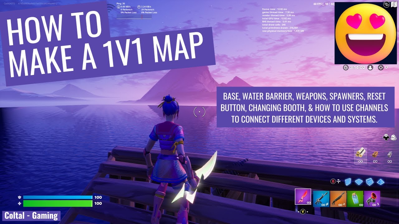 1V1 Map Tutorial Fortnite - YouTube