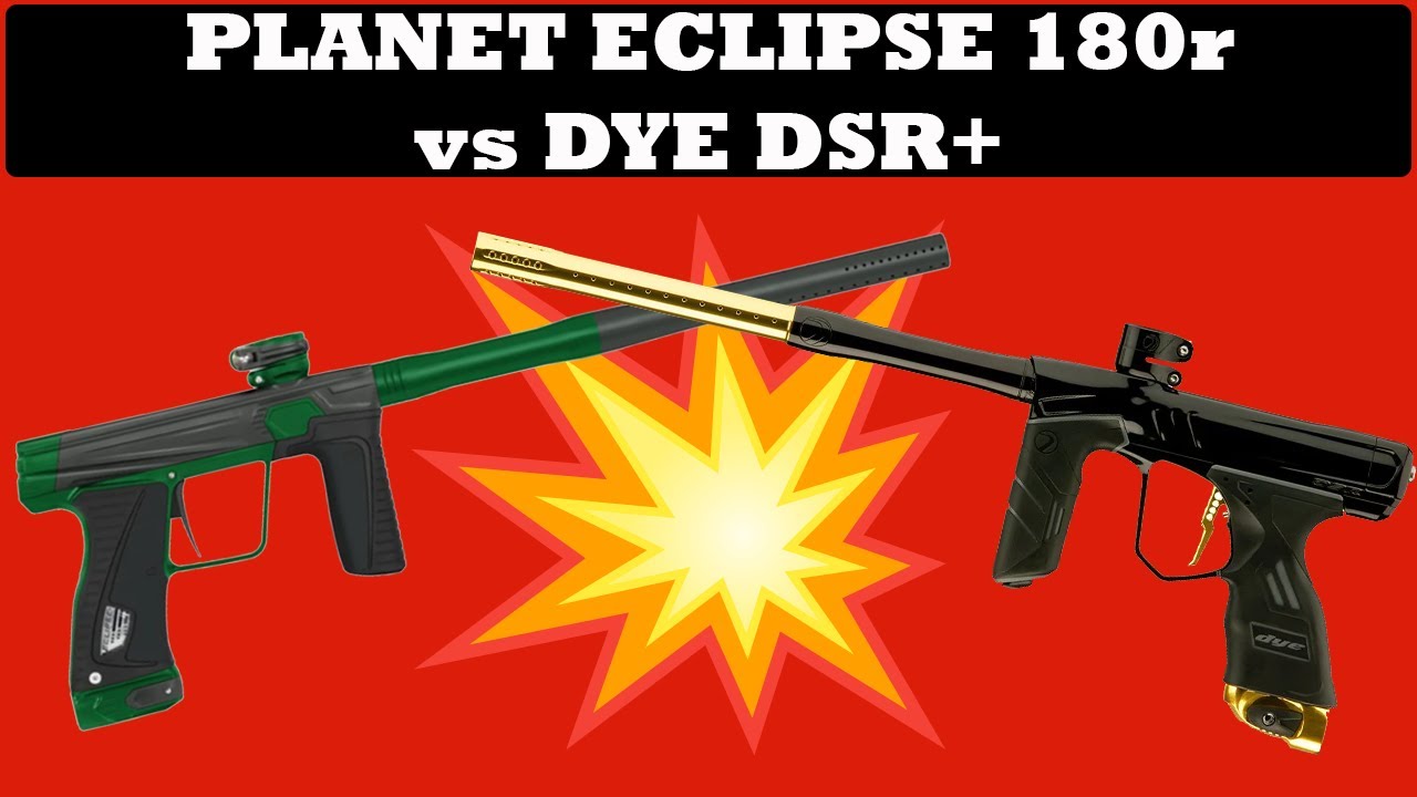 FULL COMPARISON Planet Eclipse 180r vs Dye DSR+ | Gtek 180r from Planet ...