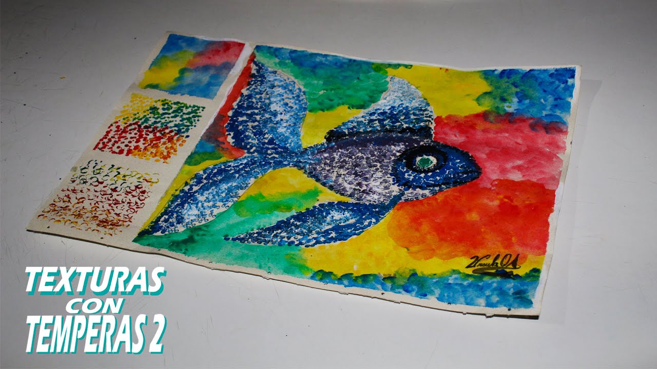 Textura con Temperas Escolares 2 | Creating My Life 🎨 - YouTube