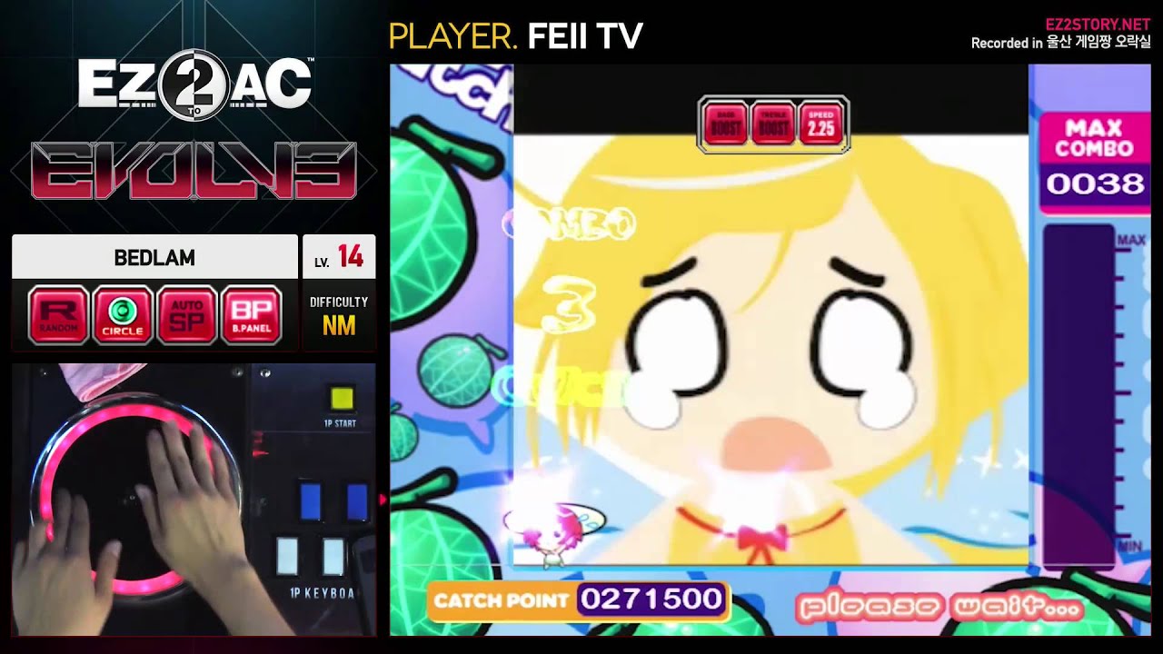 [EZ2AC : EV] EZ2 Catch - (14) BEDLAM [NM] (Ver 2.02b) - YouTube