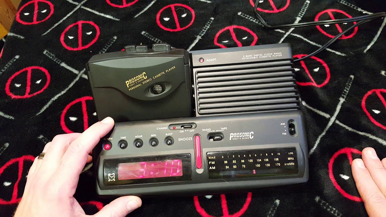 Odd Tech 1: Prosonic Detachable Casette Player Radio Clock - YouTube